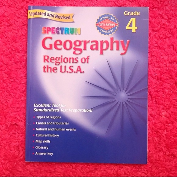 homeschool | Toys | Nwt Spectrum Grade 4 Geography Regions Of The Usa ...